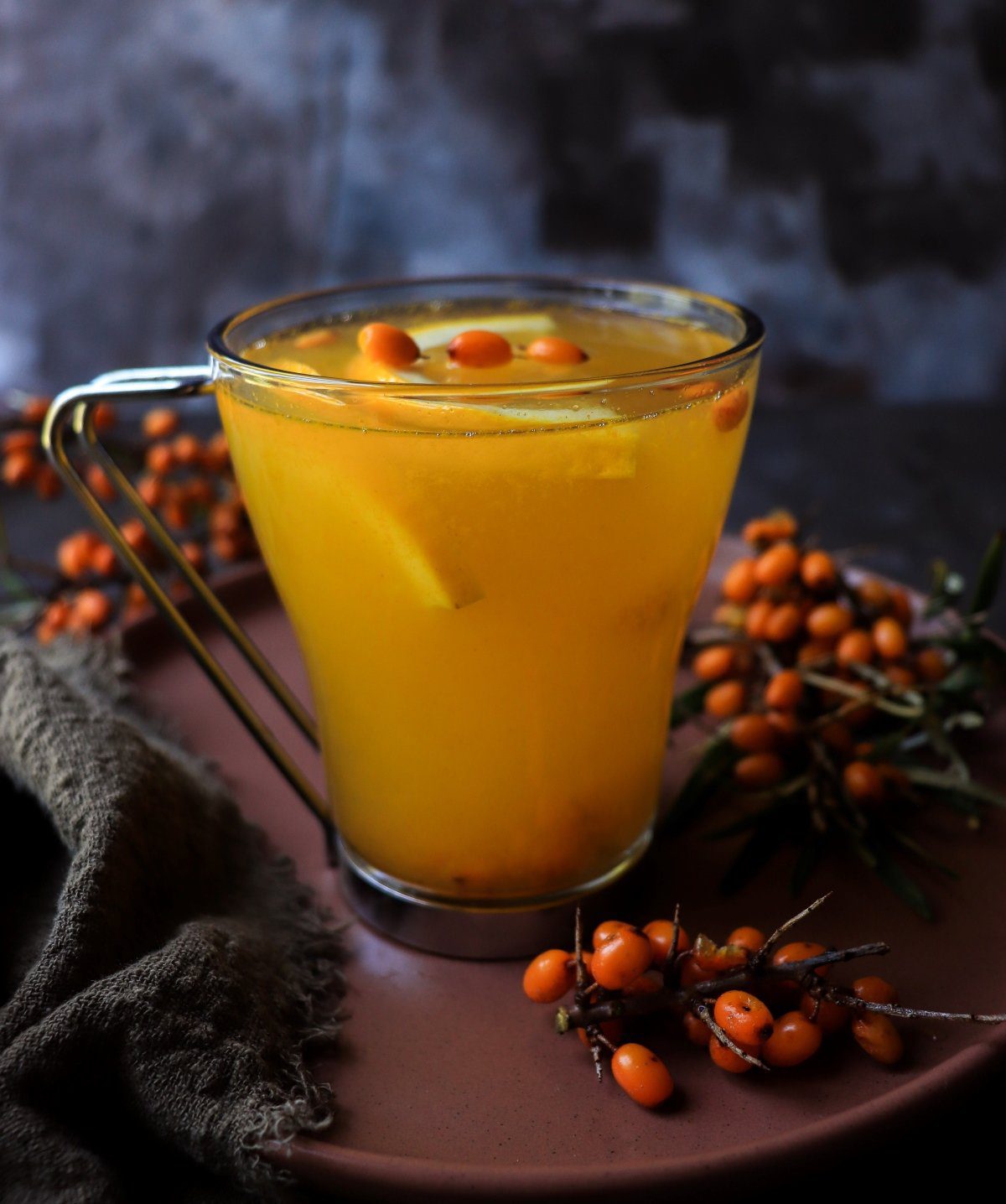 Sea Buckthorn Tea (Seaberry Tea with Honey)