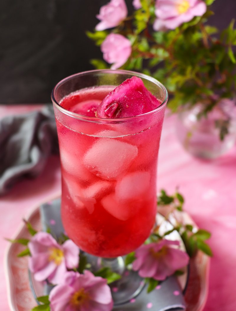 Rose Infused Apple Cider Cocktail