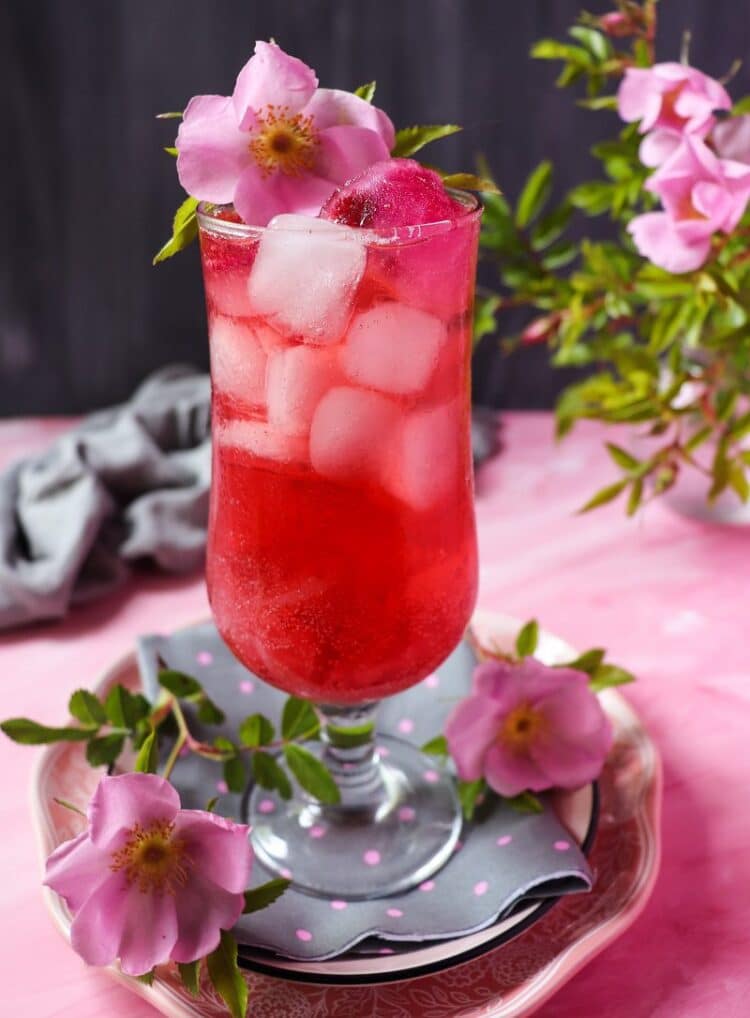 Rose Infused Apple Cider Cocktail