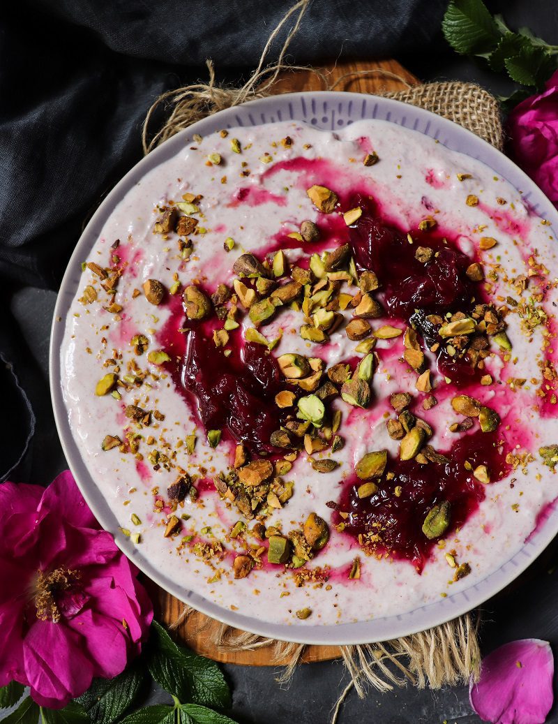 Rose Jam Goat Cheese (With Rose Petal Jam)