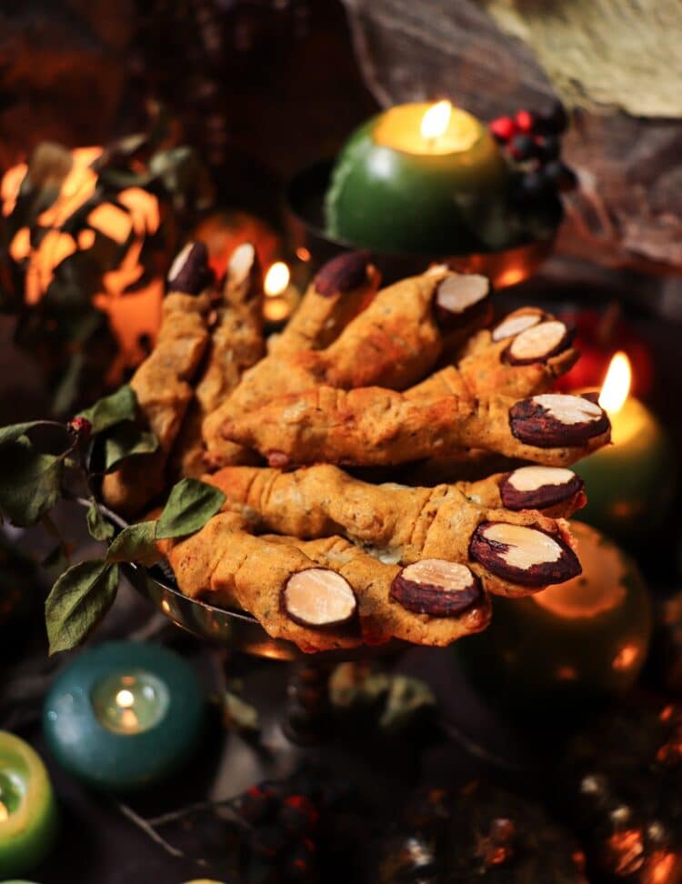 Witches’ Fingers Cheese Biscuits - Savory Halloween Snack