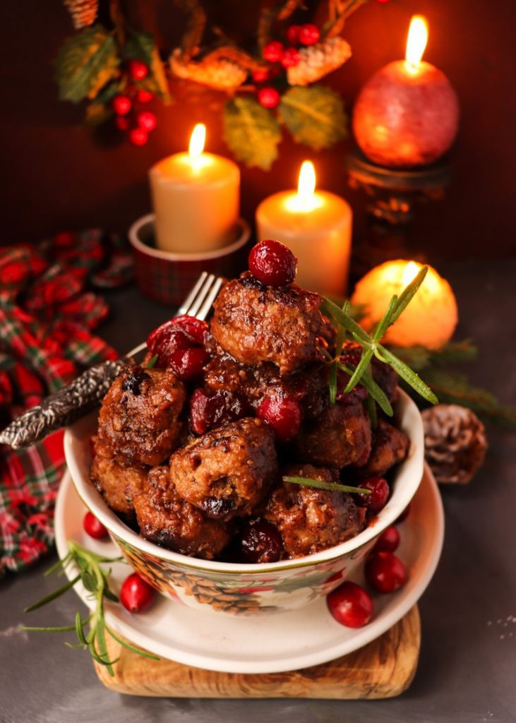 Christmas Veal Meatballs (With a Luscious Cranberry Glaze)