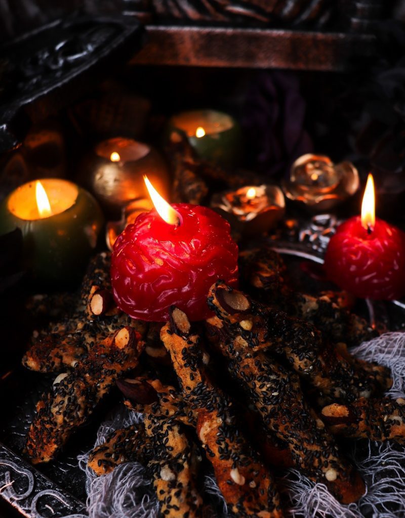 Zombie Finger Biscuits (Savoury Halloween Biscuits)