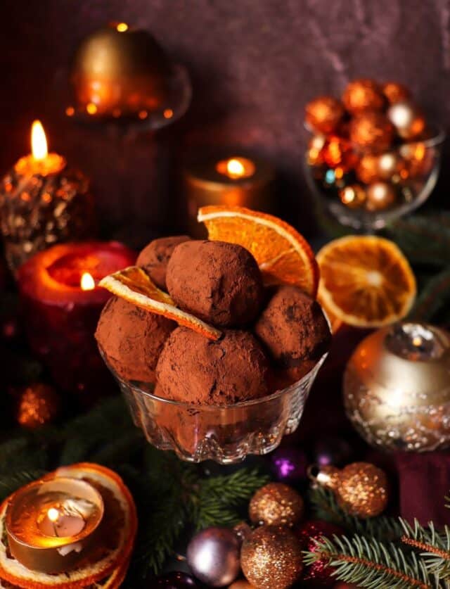 Festive Cointreau Chocolate Truffles