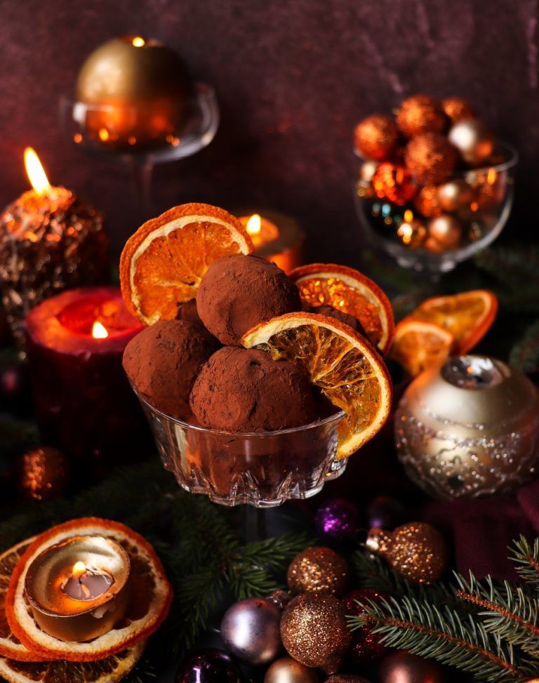 Festive Cointreau Chocolate Truffles