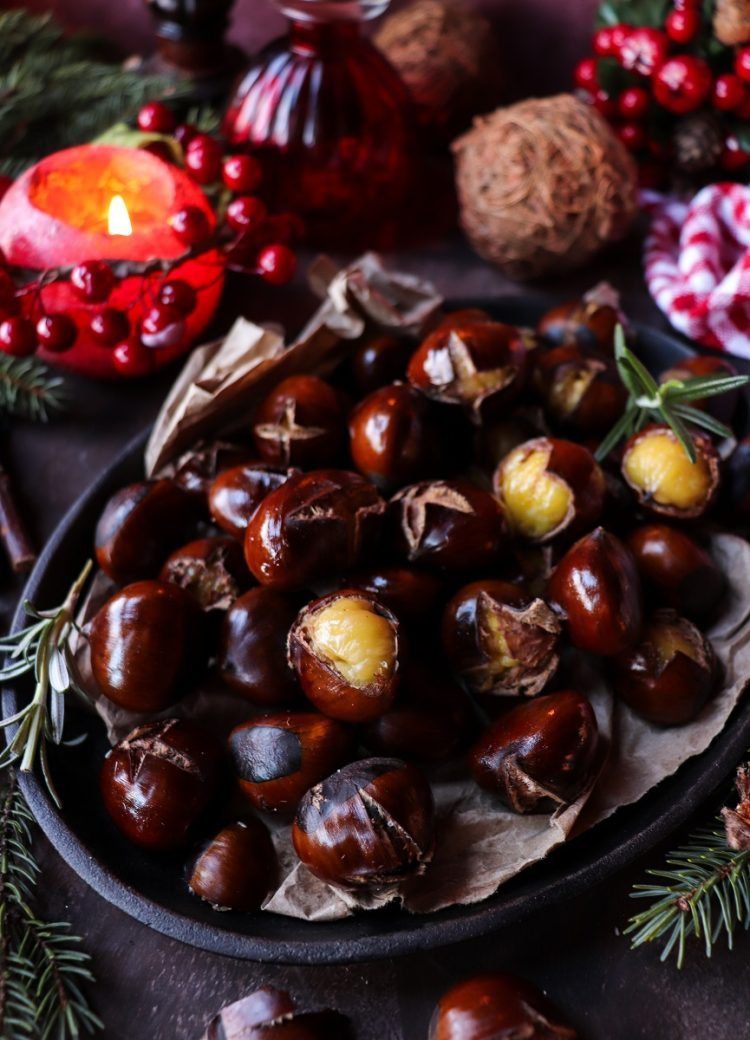 Holiday Pan-Roasted Chestnuts - Easy Christmas Treat