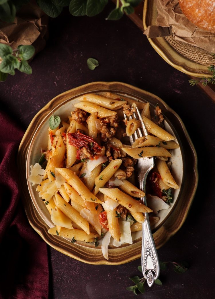 Sun-Dried Tomato Veal Pasta (Veal Ragù Pasta)