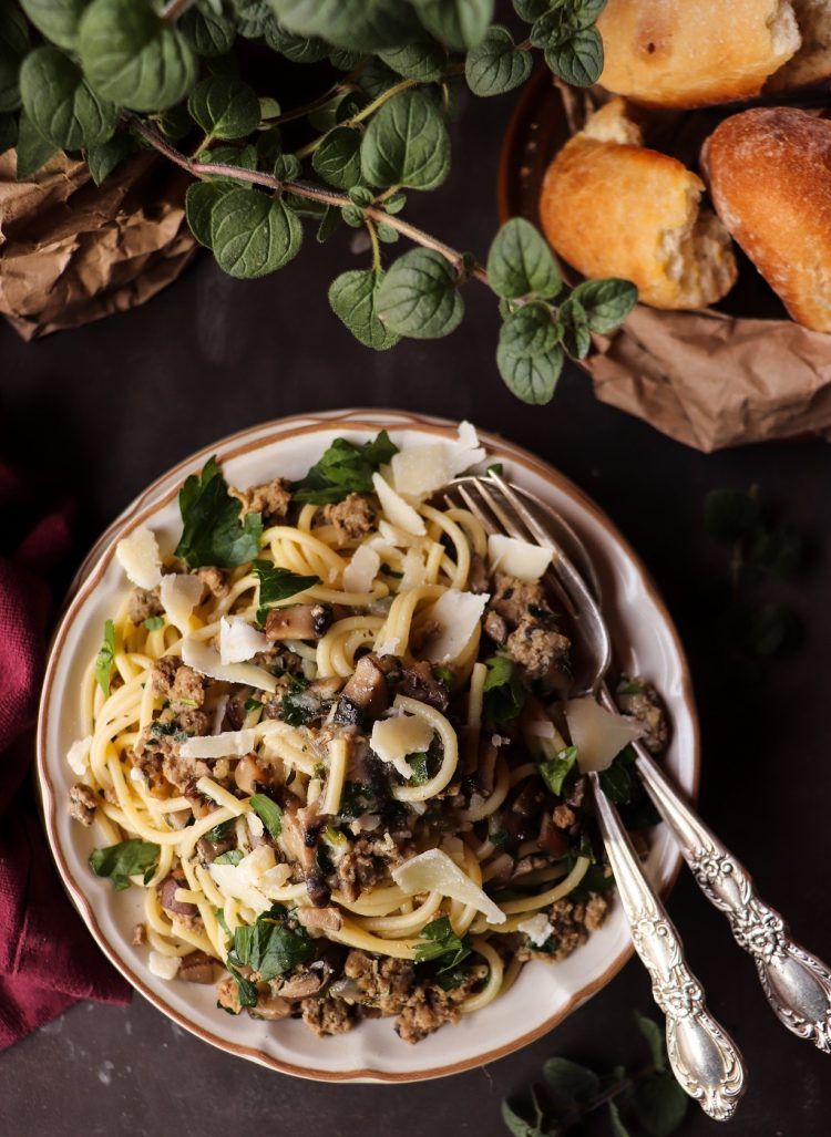 Veal and Mushroom Ragù Pasta