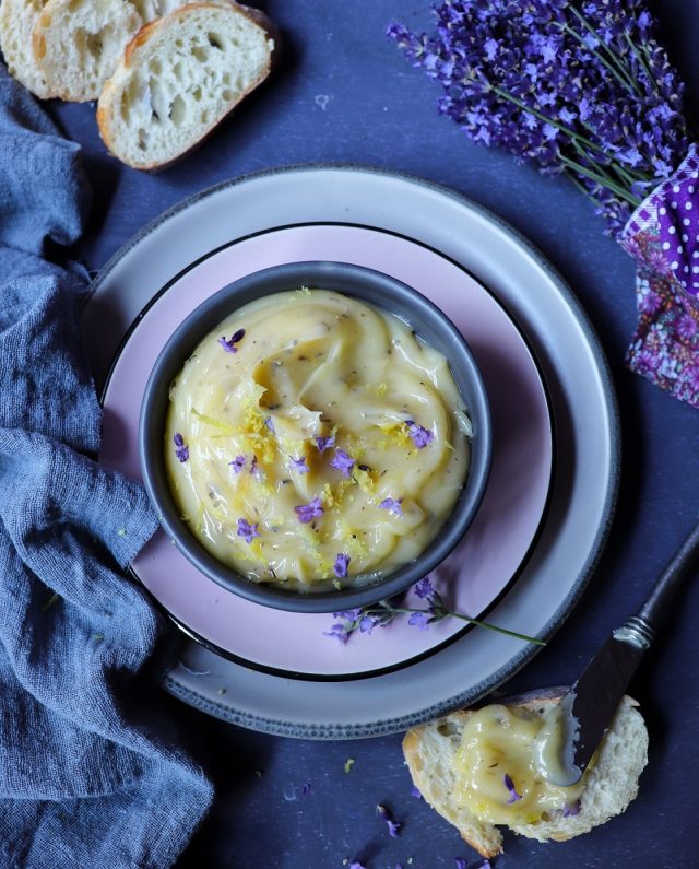 Lavender Lemon Honey Butter (Compound Butter Recipe)