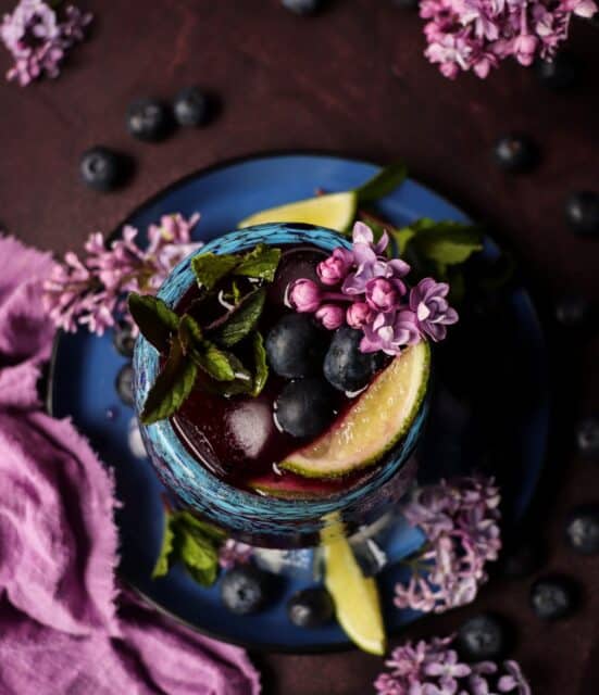 Blueberry Maple Lemonade (With Homemade Concentrate)