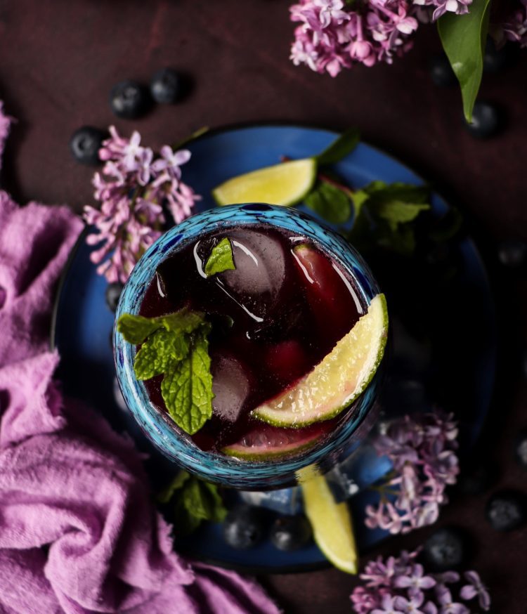Blueberry Maple Lemonade (With Homemade Concentrate)