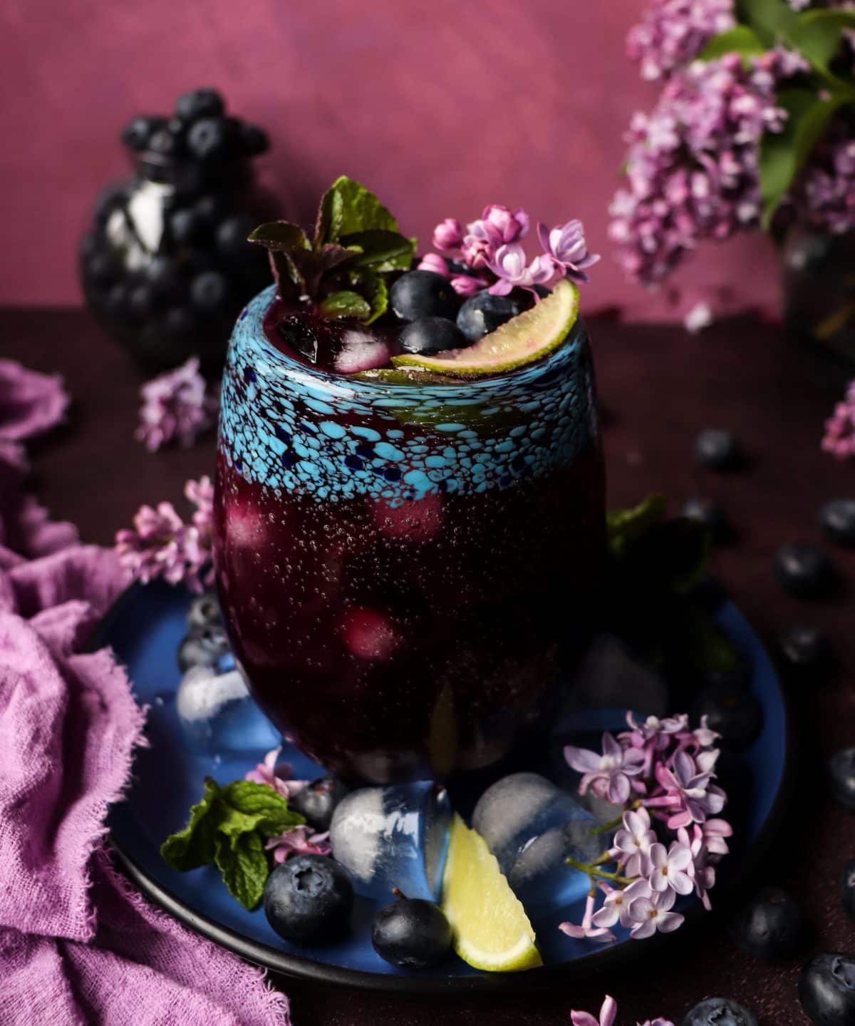 Blueberry Maple Lemonade (With Homemade Concentrate)