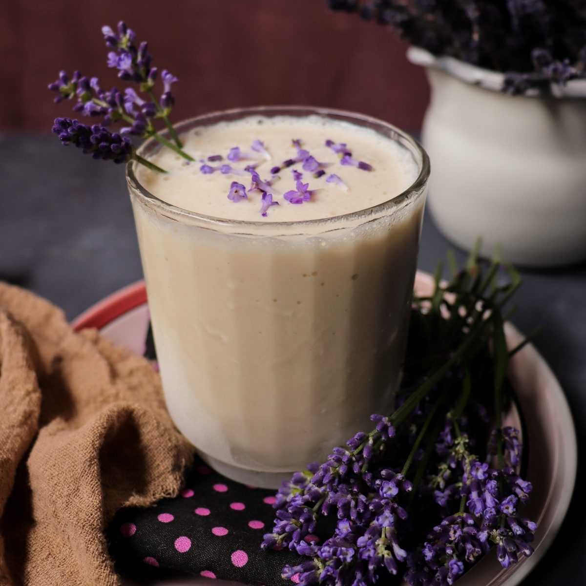Lavender Milkshake - A Creamy Floral Dessert Drink