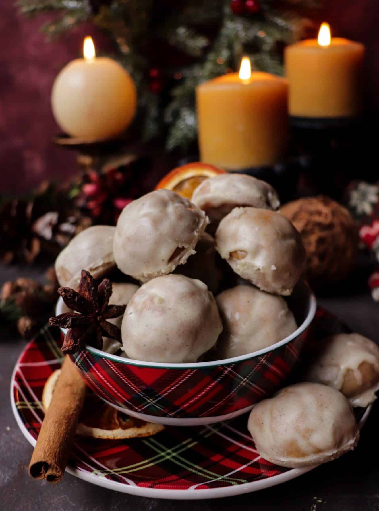 Soft Ginger Christmas Cookies with Orange Clove Glaze