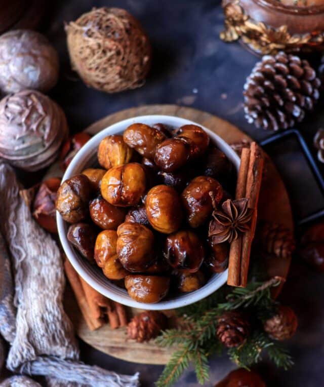 Easy Holiday Candied Chestnuts - Quick Festive Treat