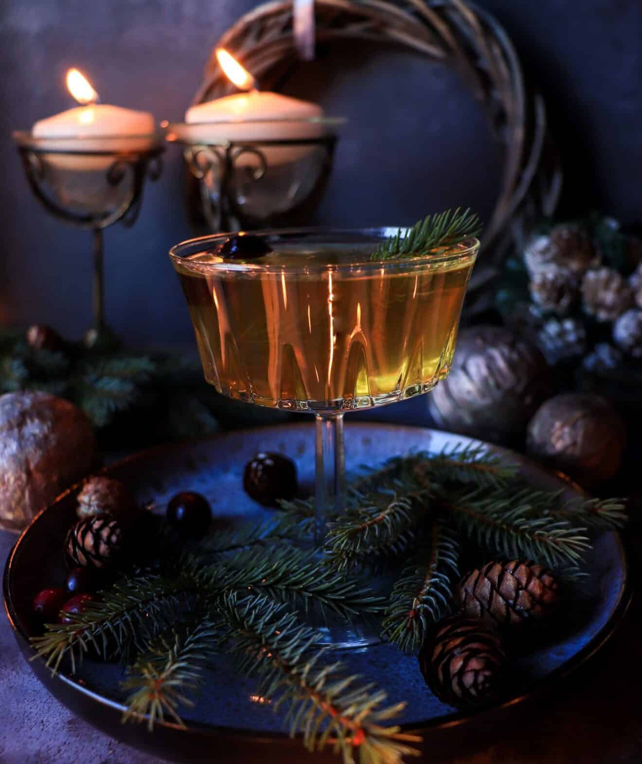 Festive Spruce Cocktail for the Holidays