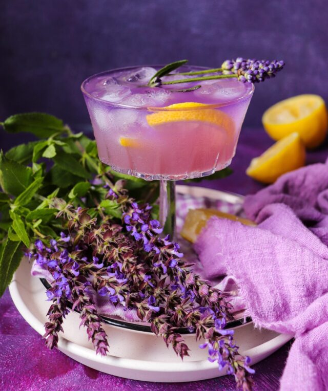 Lavender Limoncello Gin Cocktail with Empress 1908 Gin