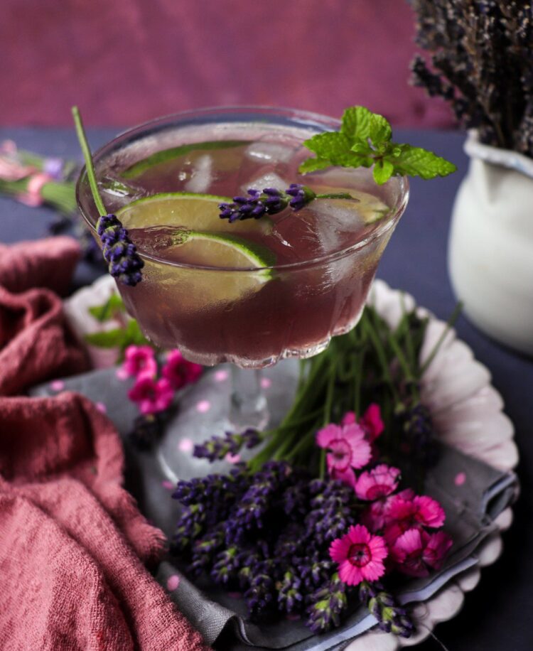 Lavender Violet Cocktail - A Floral Drink with Crème de Violette