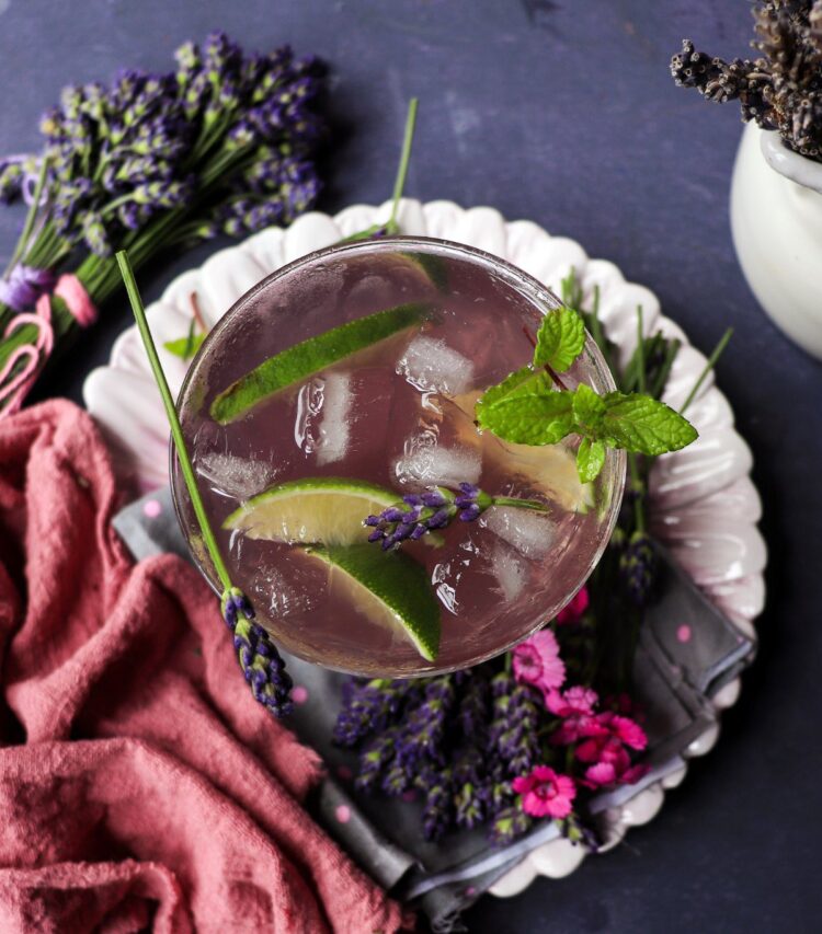 Lavender Violet Cocktail - A Floral Drink with Crème de Violette