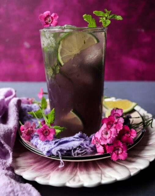 Violet Mojito - A Floral Twist with Crème de Violette
