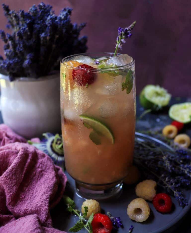 Lavender Raspberry Mojito