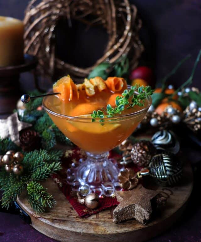 Clementine Honey Brandy Cocktail