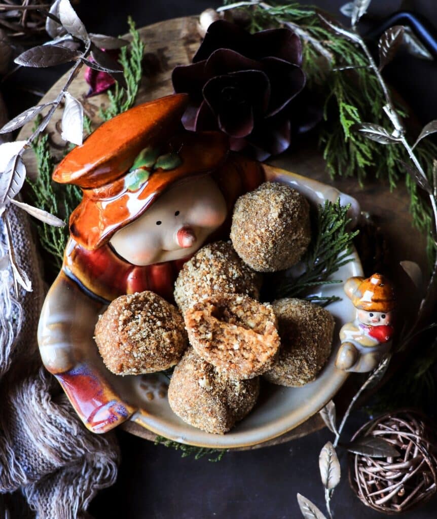 Cream Liqueur Cookie Nut Truffles
