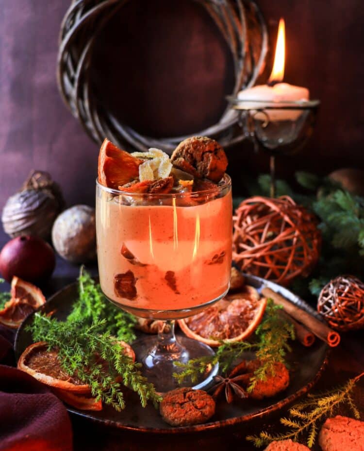 Festive Gingerbread Greek Yogurt Trifle