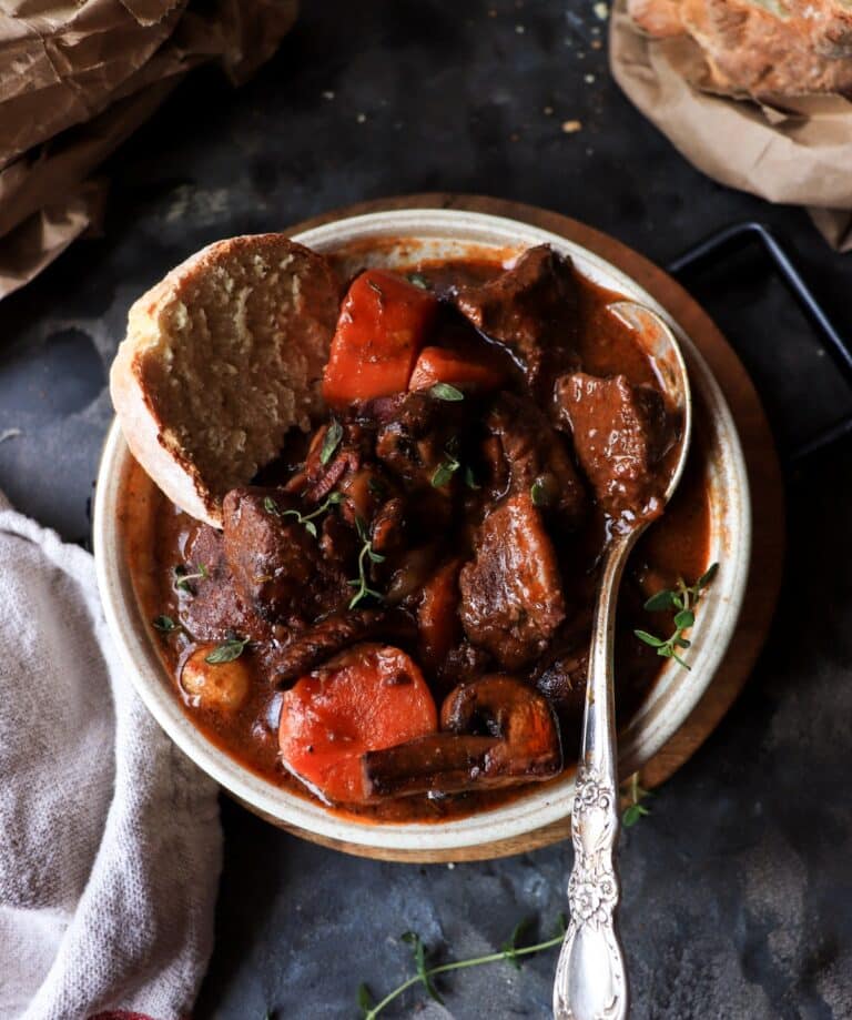 Classic Beef Bourguignon - Traditional French Beef Stew