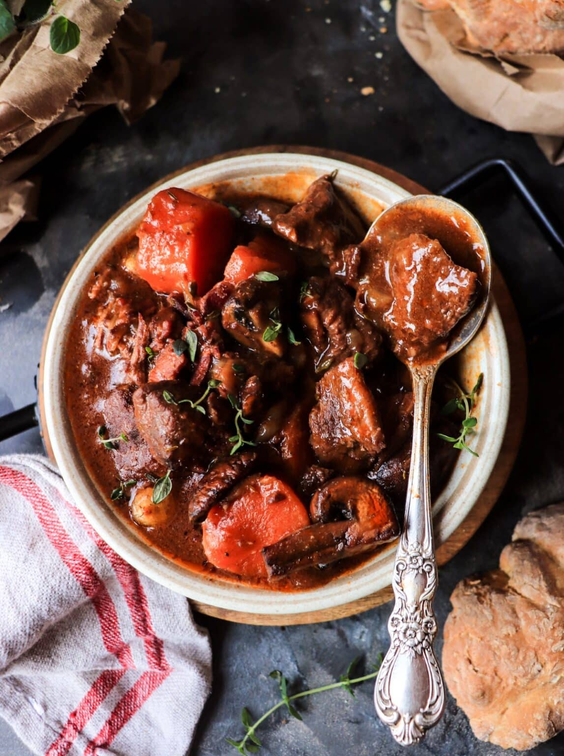 Classic Beef Bourguignon - Traditional French Beef Stew
