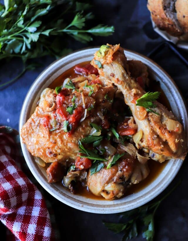 Traditional Chicken Cacciatore (Pollo alla Cacciatora)