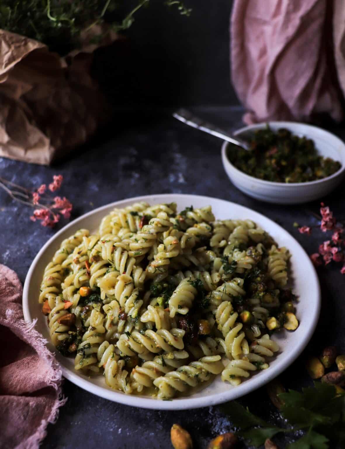 Pasta with Pistachio Gremolata - Easy Italian-Inspired Pasta