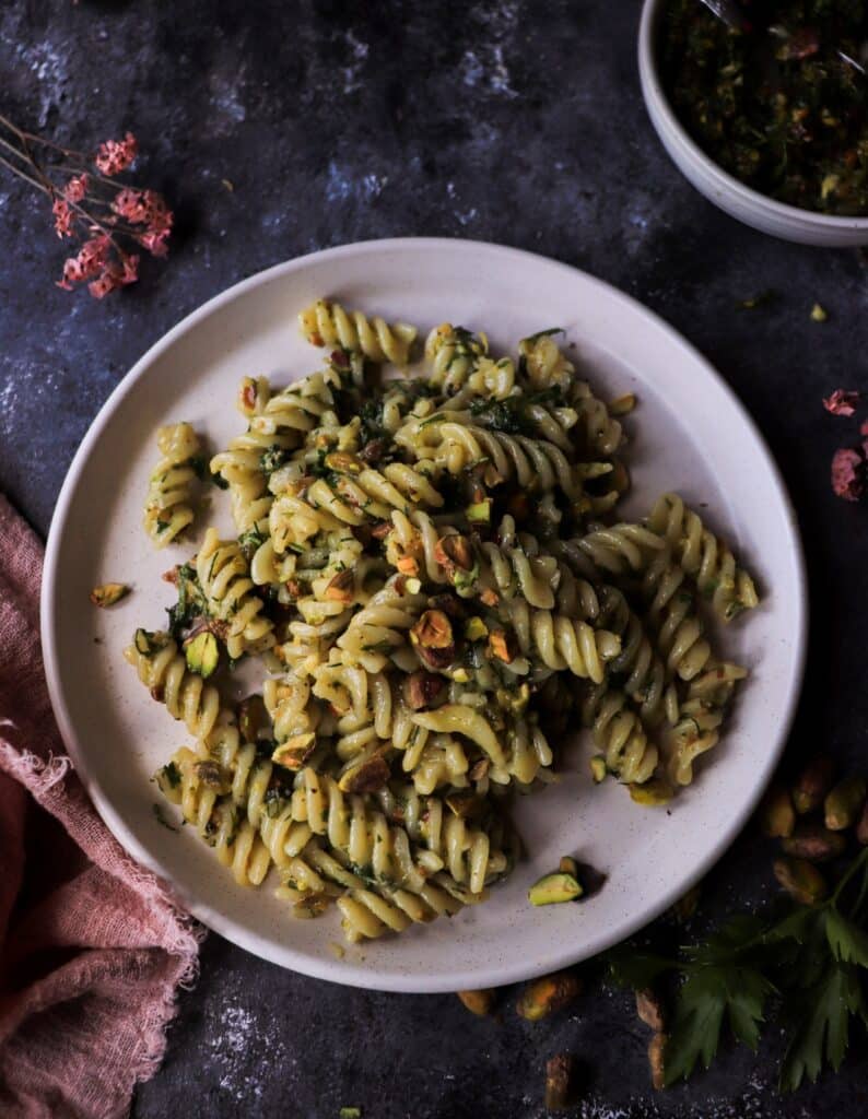 Pasta with Pistachio Gremolata - Easy Italian-Inspired Pasta