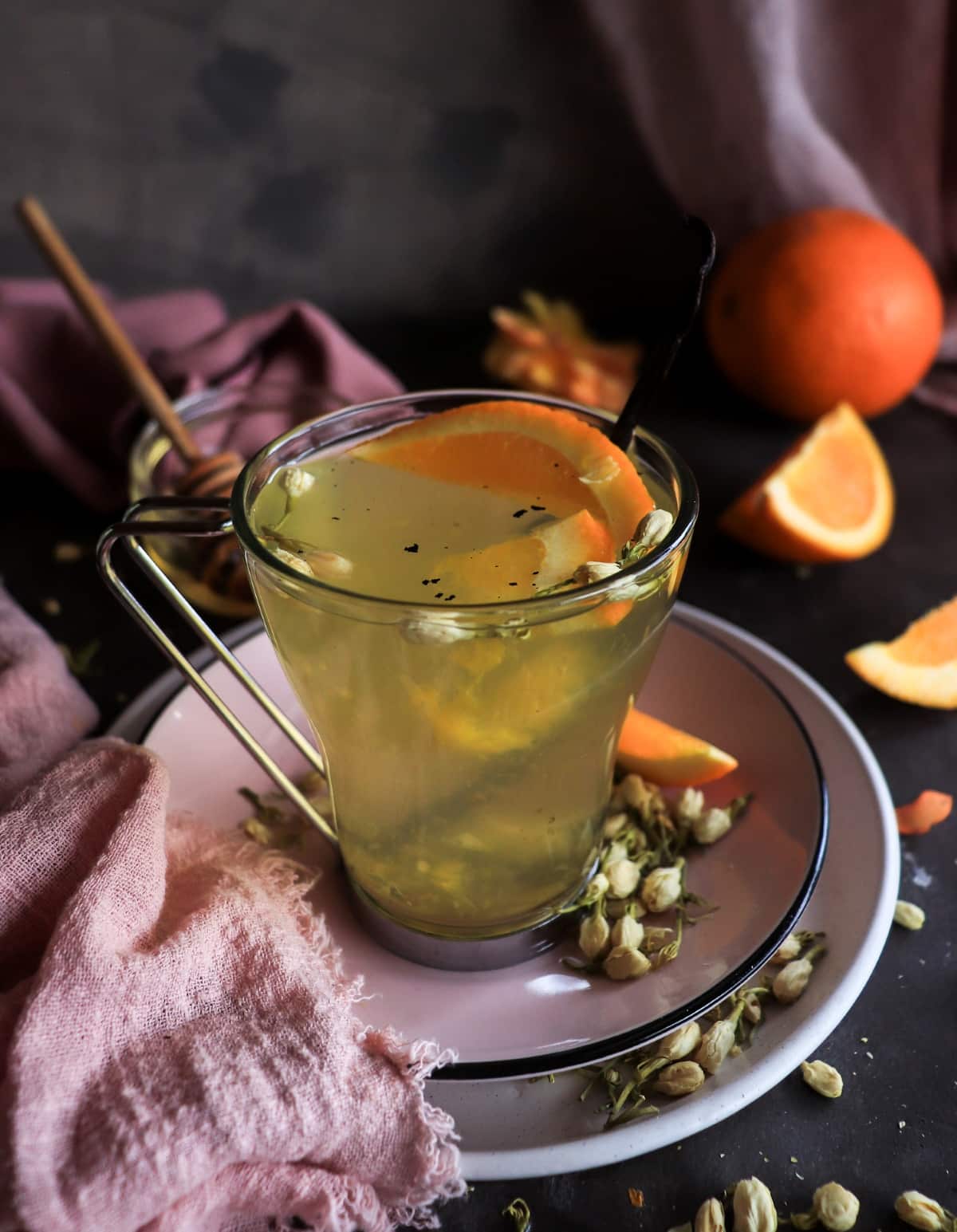 Jasmine Tea with Orange, Honey, and Vanilla - A Brewing Guide
