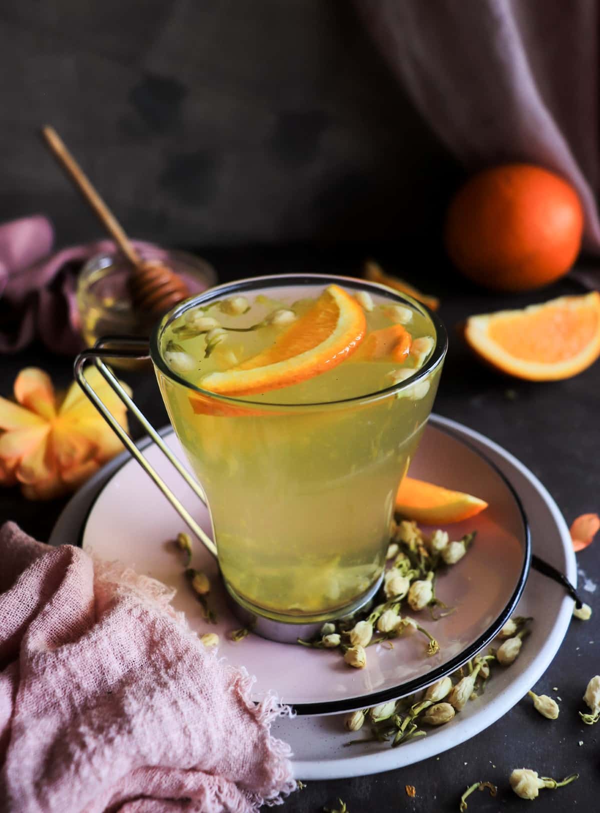 Jasmine Tea with Orange, Honey, and Vanilla - A Brewing Guide