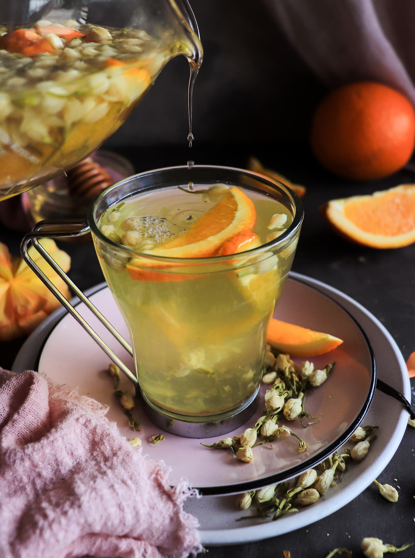 Jasmine Tea with Orange, Honey, and Vanilla - A Brewing Guide