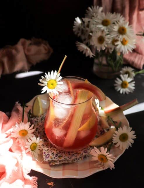 Rhubarb Citrus Fizz - A Refreshing Non-Alcoholic Summer Drink